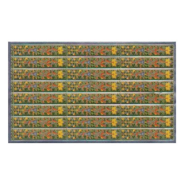 サイズ：約横幅10.0×縦幅16.3cm（シートの大きさ）素　材：紙製※定形外郵便物ＯＫブランド：Punch Studioデザイン：ライン 豪華 緑 グリーンレトロなイラストがプリントされた数十年前のヴィンテージシールです。Vatican ...