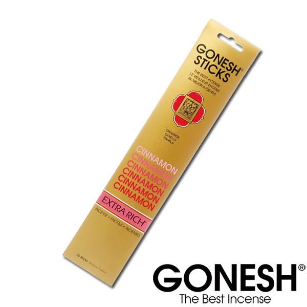 GONESH ガーネッシュ お香 スティック Cinnamon シナモン【ガーネッシュ(GONESH)】・種類 / お香スティックタイプ・生産国 / アメリカ合衆国・燃焼時間 / 1本につき約40分・内容/1箱パック20本入り☆香り /シナ...