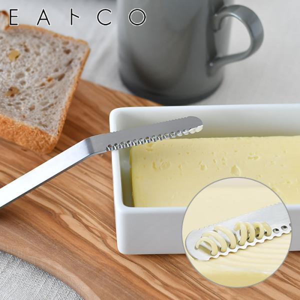 商品名EAトCO イイトコ ヌル バターナイフ商品詳細サイズ本体：約 W1.5×D15×H3.6cmパッケージサイズ：約 W2.2×D15.7×H4.7cm重量約 30g素材ステンレス原産国日本/燕市備考【使用上の注意】※食器洗浄機、食器乾...