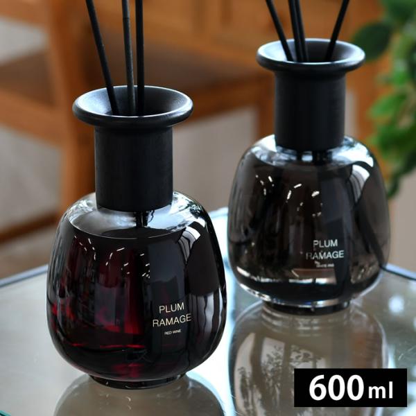 検索キーワードディフューザー おしゃれ プラムラマージュ 600ml ルームフレグランス 長持ち リードディフューザー シンプル プレゼント オシャレ リード 組み立て式 連結 インテリア ギフト 6ヶ月 大容量 ガラスボトル 高級感