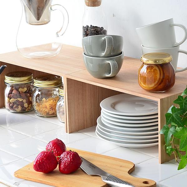 商品名プラスラック レギュラー商品詳細サイズ[外寸]約W29.5×D22×H14cm[内寸]約W28.4×D22×H13.45cm重量：約580g耐荷重：約4kg素材本体・基材：繊維材(MDF)表面：オレフィン系樹脂化粧シート生産国日本製備...