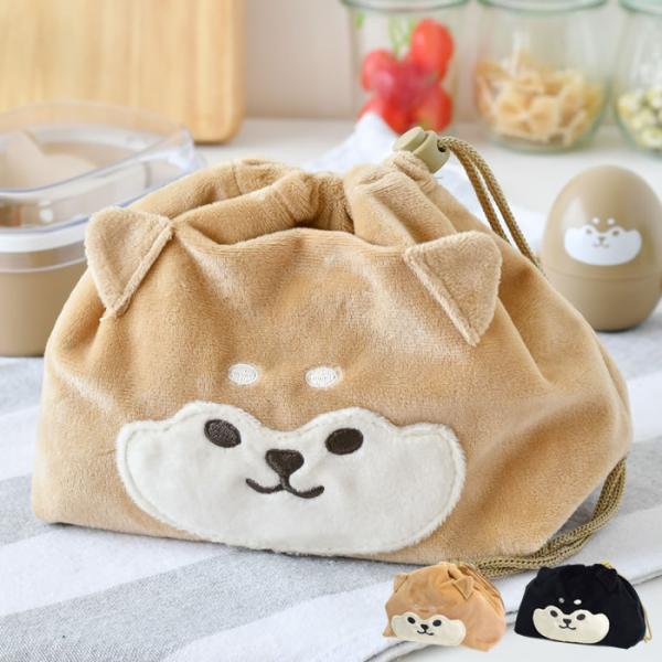 検索キーワードランチバッグ ランチ巾着 お弁当袋 サブヒロモリ ムームーフレンズ フェイス巾着 かわいい 大人 片引き 子供 ランチ袋 茶柴 ストッパー付き 遠足 弁当袋 女子 柴犬 学生 黒柴