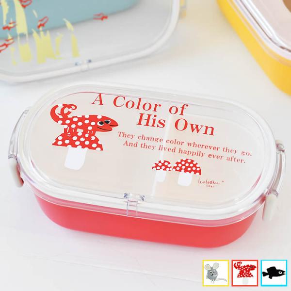 商品名レオ・レオニ ランチボックス商品詳細サイズ本体：約 W18.7×H6.5×D10.3cm/総容量600ml中子：約 W8.7×H4.2×D7.2cm/容量190ml重量約245g素材本体：PET、ABS樹脂・ウレタン塗装中子：ポリプロ...