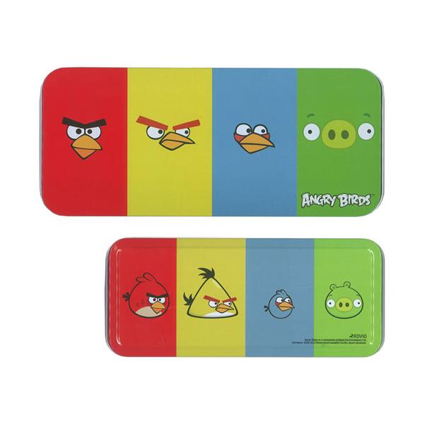 卵を盗んだ欲張りなブタ(ピッグ)の防御を鳥達(レッド・チャック・ブルース)の能力を使い破壊するモバイルゲーム「アングリーバード [Angry Birds]」のキャラクター 缶ペンケース　◇サイズ：約8.6×19.2×2.5cm ◇MADE ...