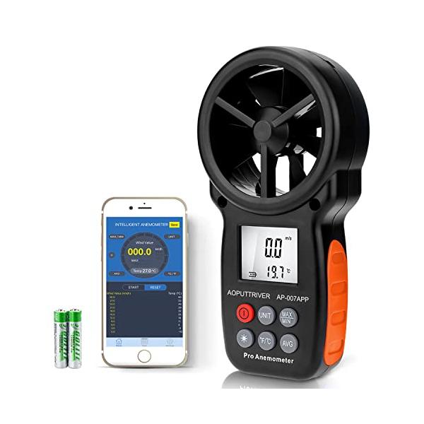 ・AP-007APP(ブルートゥース接続)  ・・Color:AP-007APP(ブルートゥース接続)・?【高精度計測】±5％のrdgの範囲の風速の正確さの風速計、±2℃の範囲の気温の正確さの間。この保険では、あなたのデータはより正確になる...