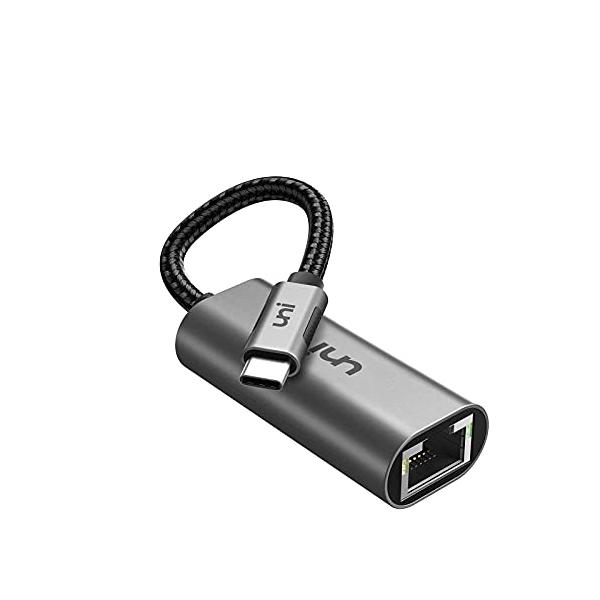 ・グレー  UNICE01・・Color:グレー・1Gbps LAN - USB-Cアダプター最大1Gbpsの安定した接続速度を実現。100Mbps/10Mbpsネットワークとの下位互換性があります。 当社のType-C - LANギガビッ...