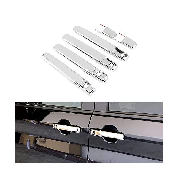 ・シルバー ドアハンドルカバー NC-mbs-01・・Size:ドアハンドルカバー・【適合車種】日産 ルークス B4系 ハイウェイスター専用 2020年3月~ ※年式やグレードにより、形状が異なる場合がございます。画像にて形状とサイズをよく...