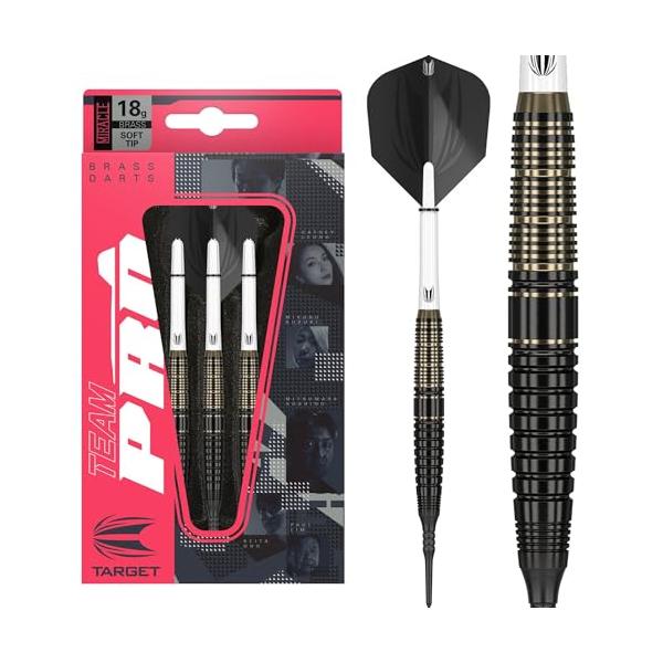 TEAM PRO シリーズ MIKURU SUZUKI BRASS 18G 2BA ブラスダーツセット（専用ケース付き）-/-/tad6105・Style:TEAM PRO シリーズ MIKURU SUZUKI BRASS 18G 2BA ...