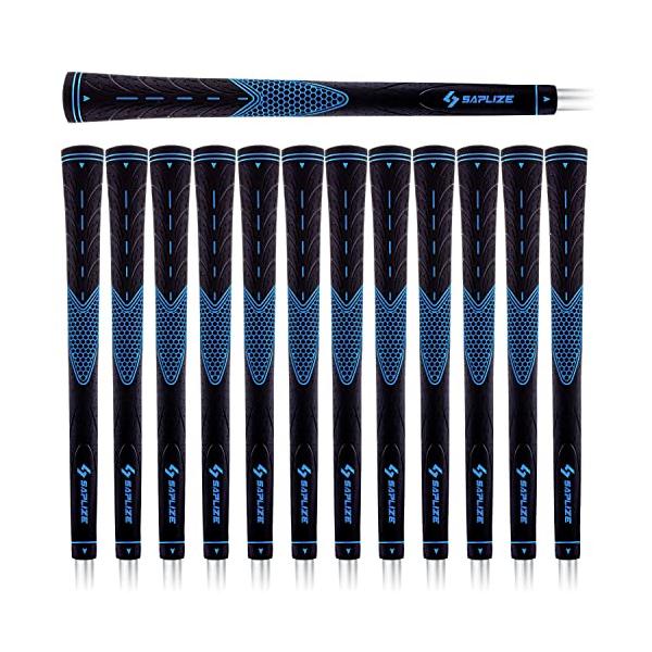 ゴルフグリップ　ラバー　クラブグリップ・ブルー・ミッドサイズ・１３本  ・・Color:ブルー・ミッドサイズ・１３本・コスパSaplizeはゴルフ愛好家の皆さんのために、品質の高い商品を作り出し、優れたコストパフォーマンスの商品を提供してお...