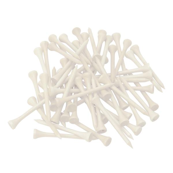 60本(白色)・白  ・・Style:60本(白色)・シンプルなウッドティーお得な大容量セット！60本入り・芝で目立つから見つけやすい白色のティー・環境にやさしい木製ティー・ティーの長さ：70mm・簡易包装のエコパッケージ