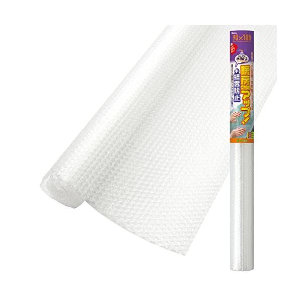 カンタン水貼り・半透明 90cm×1.8m E1531・・Style:カンタン水貼りPatternName:1枚入り・断熱窓ガラスに貼ることで窓ガラスの熱の伝わりを抑えます。3層シートの約3.5mmの空気層でグーンと暖房効果アップ！・結露防...