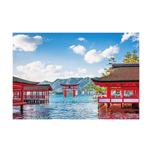 300ピース・厳島神社-広島 26×38cm 25-192s・・Color:厳島神社-広島・海面の青と、朱塗りの大鳥居のコントラストが美しい、世界遺産 嚴島神社。その荘厳な景観を組みやすい300ピースで発売いたします。嚴島神社は古来より島全...