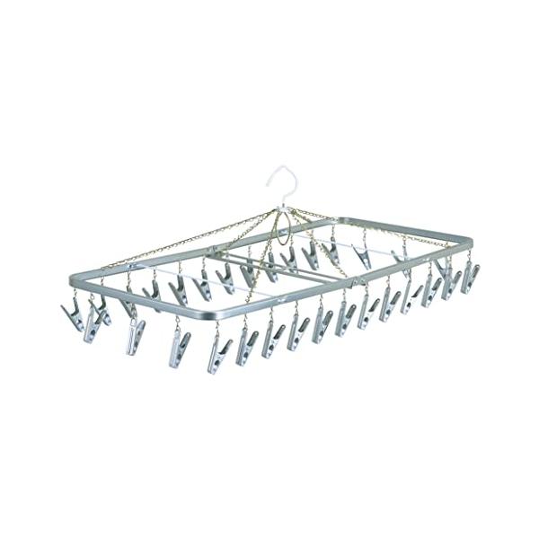 シルバー/ピンチ30個付/208374・Size:ピンチ30個付・パッケージ個数:1・本体サイズ:約W76×D35×H28cm・本体重量:約0.695kg・本体枠:鋼板(スーパーダイマ)、ピンチ:鋼板(スーパーダイマ)(先端ポリプロピレン)...