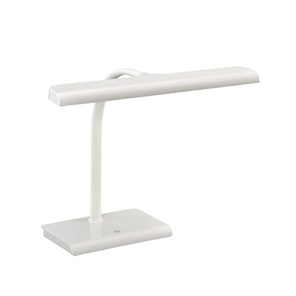 ・ホワイト 幅360×高さ360×奥行125mm ODS-LDCT3K-W・手元を明るく照らすタッチ式2段階調光・明るさ約2000ルクス。JIS規格AA形準拠・発光面32cmのT形ワイド発光（机全体を広く照らす）・側面発光式で手元をより明る...