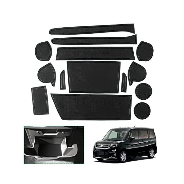 ・ブラック  ・・Color:ブラック・【適用車種】スズキ・ソリオ 4代目/スズキ・ソリオ バンディット 3代目 MA27S/MA37S型 2020+・【高品質素材】高品質のシリコンゴムを採用して、環境にやさしくて異臭もないです。耐熱性と耐...