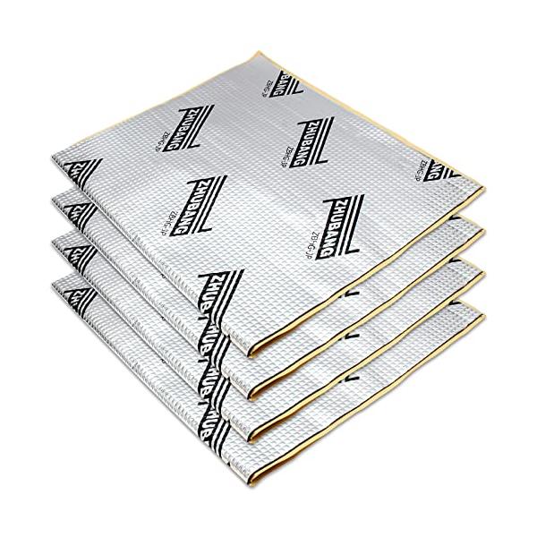 ・ 銀色4枚 ・・Size:銀色4枚・商品仕様:長さ800mm幅460mm厚さ2mm 4枚セット 重量:4.8kg・ノイズを解消する:この制振シートはアルミ箔とブチルゴムで構成され、より静か且つ快適な走行環境を作り上げています。このデッドニ...