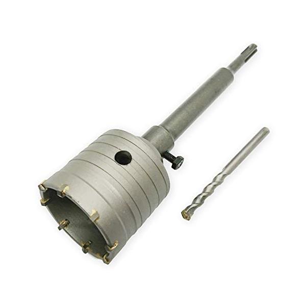 インダストリアル65mm/-/-・Color:65mm・パッケージ個数:1・サイズコアドリル 直径 65mm 他図参照 重さ200g 材質高速度鋼 色銀（シルバー） 付属品コアドリル×1、アダプター×1、ドリルビット×1・穴あけ工具、65m...