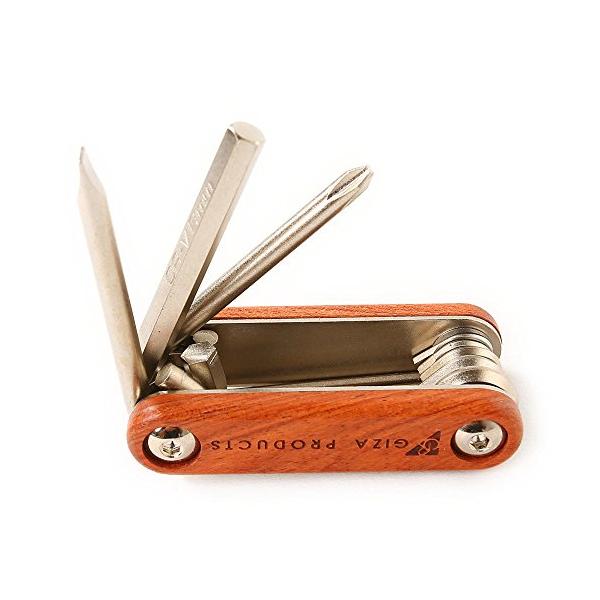 携帯用工具・TOL16600 ドライバーL72×W32×H24mm TOL16600・英語名:8 Function Handy Tool・ウッドボディ/クロムバナジウム・六角レンチ:2、2.5、3、4、5、6mm・(+)ドライバー・(-)ド...