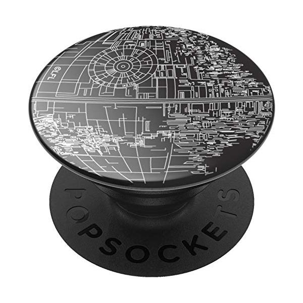 ・Aluminum Death Star(アルミニウム デススター)  100999・・Color:Aluminum Death Star(アルミニウム デススター)・スマホに取り付けてグリップやスタンドとして使えるモバイルアクセサリー P...