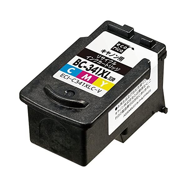 ・カラー  ECI-C341XLC-V・種類リサイクルインク 対応メーカーキヤノン カラーカラー・適合機種GM2030 / GM4030 / MG2130 / MG3130 / MG3230 / MG3530 / MG3630 / MG41...