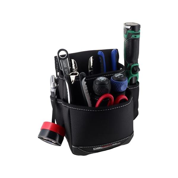 ブラック/245×220×150mm/DT-28-BK・Color:ブラック・パッケージ個数:1・サイズ:245×220×150mm・深さ:200mm・材質:バリステック加工した1680デニール生地・仕様:テープフッカー、ドライバー差し、ペ...