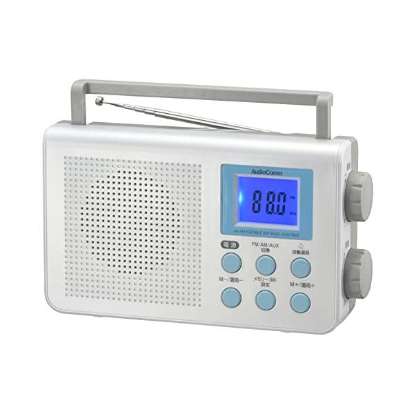 AM/FM・ホワイト DSPラジオ RAD-T650Z・・Size:DSPラジオStyle:AM/FM・かんたん便利、放送局をオートで選局＆メモリー・雑音の少ない、デジタルチューナー・コンセントでも電池でも使用できる2電源対応・ワイドFM（...