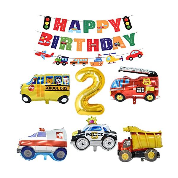 ・2号  ・・Color:2号・??7 PCSパッケージ内容Happy Birthday 交通風船*1、大きめトラックアルミホイル風船*1、大きめ消防車アルミホイル風船*1、大きめパトロールカーアルミホイル風船*1、大きめ救急車アルミホイル...