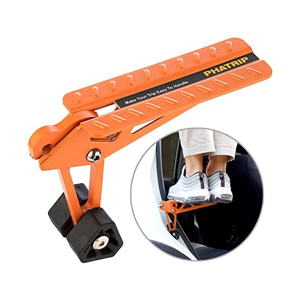 ・オレンジ  ・・Color:オレンジ・車両の屋根に簡単に到達できます。車のルーフへの荷物やルーフボックスなどの積み下ろし、また、車の屋根やフロントガラスを洗う際、踏み台として役立ちます。・ほとんどの車種でご利用いただけます。U字型ドアフッ...