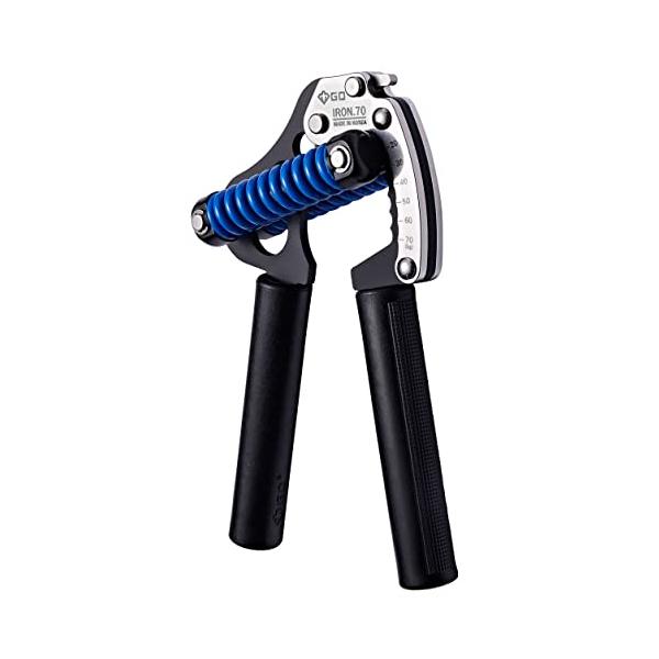 グリップブラック/-/GD_IG70_S・GripType:2. IG 70 (P)・パッケージ個数:1・44~144ポンドまで調節可能 毎日同じレベルの抵抗力を使って進行を制限する理由。 完璧なハンドグリップ強化剤であるGDアイオングリッ...