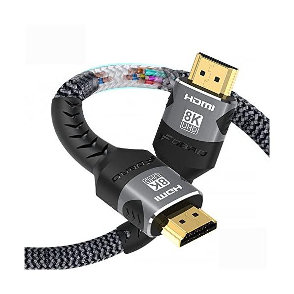 ・グレー＆ブラック 2M ・・Size:2MColor:グレー＆ブラック・【HDMI2.1】このhdmi ケーブルは、hdmi 2.1規格に準拠しており、8K 60Hz、7680*4320p、最大48Gbpsの帯域幅に対応しており、hdmi...