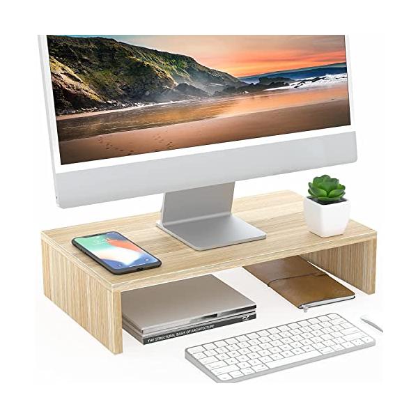 オーク/幅425mm/B-Oak・Color:オークSize:幅425mm・パッケージ個数:1・モニター台シンプルな風格、机上台にモニターを乗せることで画面の位置を上げ見やすくすることができるモニタースタンドです。・収納力抜群超強い収納能力...