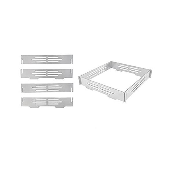 シルバー/小型/20205・材質：ステンレス304・高さ：25mm・用途：ソロキッチン 20201 ・ソロキッチン 20202専用風除サイクルプレート・※発送時の梱包はエアーパッキン(プチプチ)の袋との簡易的なものです。