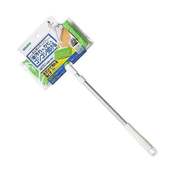 両面モップミニ・グリーン 17×65×2cm BA433・・Style:両面モップミニ・拭き幅:約16cm 柄の長さ:約35?56cm・本体重量:約1 750g・モップ:ポリエステル・ナイロン ヘッド:ポリエチレン 柄:アルミ・原産国:中国...