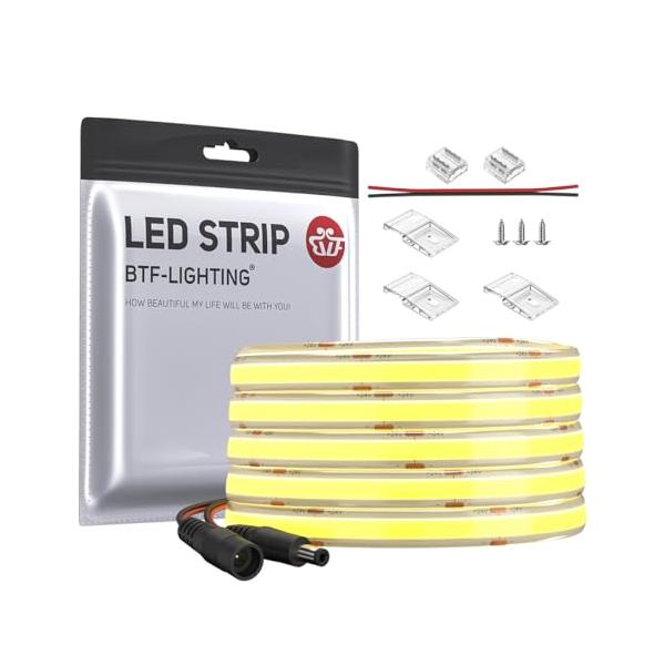 ・DC12V 電球色 480LEDs/m ・・Color:DC12V 電球色Size:480LEDs/m・「超明るい」 DC12V 480LEDs/m 5M 8mm 電球色 3000K。フレキシブルチップを搭載したボードのFCOB LEDテ...