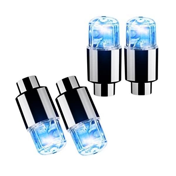 ・ブルー ワンサイズ ・・Color:ブルー・明るさセンサー付きのLEDエアバルブキャップです。 車だけでなくバイク、原付、自転車、車椅子などにも取り付けできます。 また、タイヤが回っている時のみ光るので電池を無駄に消耗することもありません...