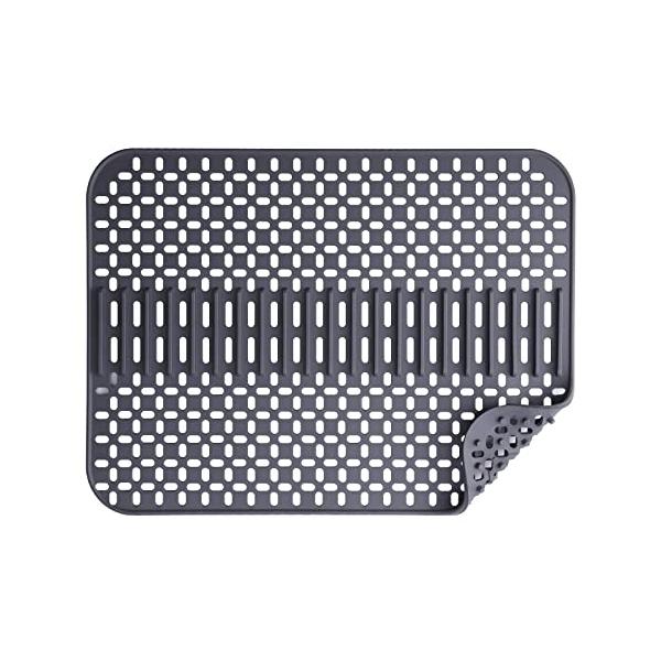 ・  SMSilicaGel-4332GY・【食品級シリコン】このシンクマットは高品質の食品グレードのシリコン安全材料で作られています。 無毒無害、無臭、引き裂きにくく、高い安全性能。サイズ：43x32cm・【速乾性】シンクマットの底面は突...