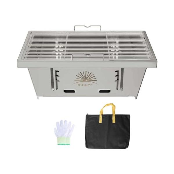 シルバー/-/HW-ZDL401・Color:シルバー・仕様重量:2.5kg、使用時サイズ:約36×25×14 .5cm、折りたたみ時サイズ(約):36×25×2cm。・材質 折りたたみグリルの本体は430ステンレス鋼で作られ、430ステン...