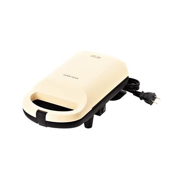 ・Ivory  あつもりホットサンド・電源：AC100V　50/60Hz　消費電力：420W・電源コード長：1.4m・材質：フェノール樹脂（本体）、プレート：アルミダイキャスト（フッ素樹脂塗装）・プレート：固定式・スイッチ：ON、OFF