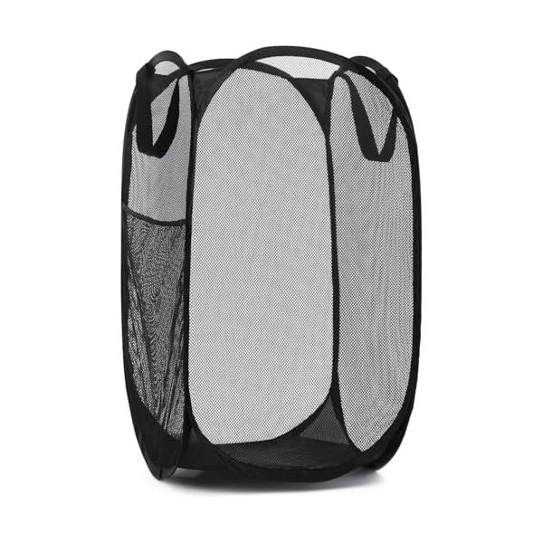 縦型メッシュブラック/35 cm x 35 cm x 59 cm/CON-PNS-LBM866・Color:ブラックStyle:縦型メッシュ・大容量収納70L収納OK！衣類、シーツ、タオルなど散らかった洗濯物を１つにまとめられる・折りたたん...