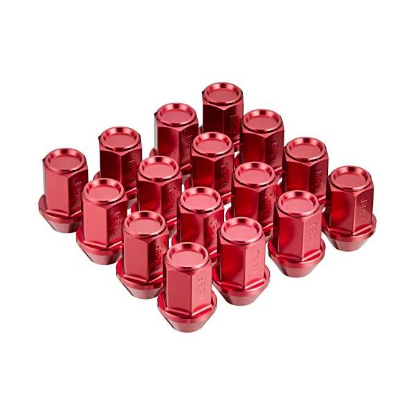 ・レッド  KIN16R・・Color:レッド・品番 : KIN16R M12 x P1.5 カラー : レッド 全長 : 35mm ナット16個・梱包サイズ:3.0×16.0×13.0cm・原産国:日本・素材: アルミ