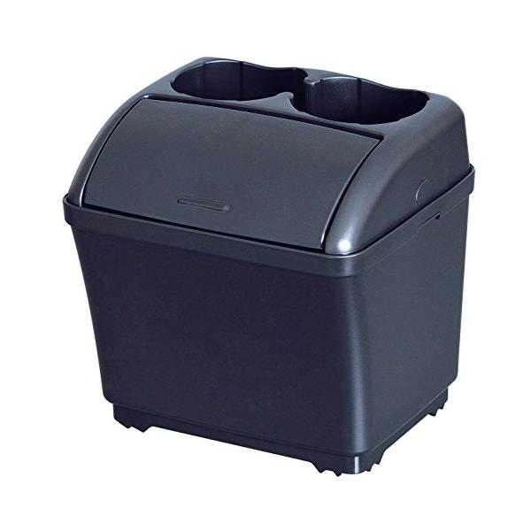 ドリンクホルダー付き・ブラック  W887・・Color:ブラックStyle:ドリンクホルダー付き・生産国:日本・材質・素材:ケース部分:PP/フタ部分:PS/おもり部分:鉄・・ドリンクホルダーが2つ付いているので、500mlペットボトル・...