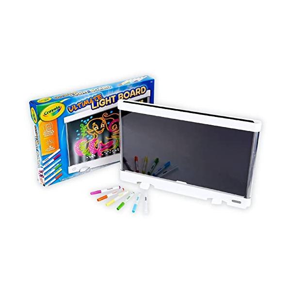 ・画像参照  74-7245・世界20ヶ国以上で愛され100年以上の歴史を持つクレヨンメーカー「クレヨラ (Crayola)」のお絵描きアイテム「ライトアップ スタンドお絵かきボード (Ultimate Light Board)」で、光るイ...