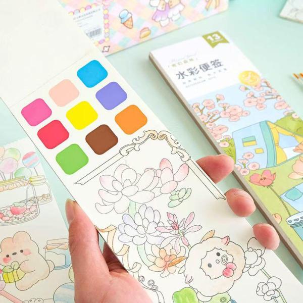 絵の具のいらない水彩塗り絵 8種類セット絵の上に絵の具があるので、水だけあれば、すぐに塗り絵が描けます！画材を用意したり、後片づけをする必要がありません。予備の絵の具もあるので安心です。デザインは8種類あるので、お好きなものを選択してくださ...