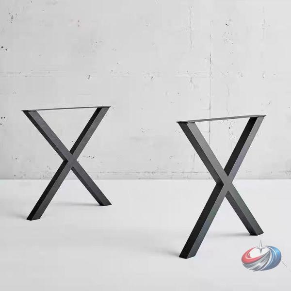 ? 外観デザイン：シンプルなX字型のテーブルレッグがモダンなインダストリアルスタイルに溢れ、お部屋に合わせてDIYをデザインできます。? 高品質素材：テーブルベースは100kgの荷重に耐え、安定性に優れ、長期間使用できる鉄製です。? 調整可...