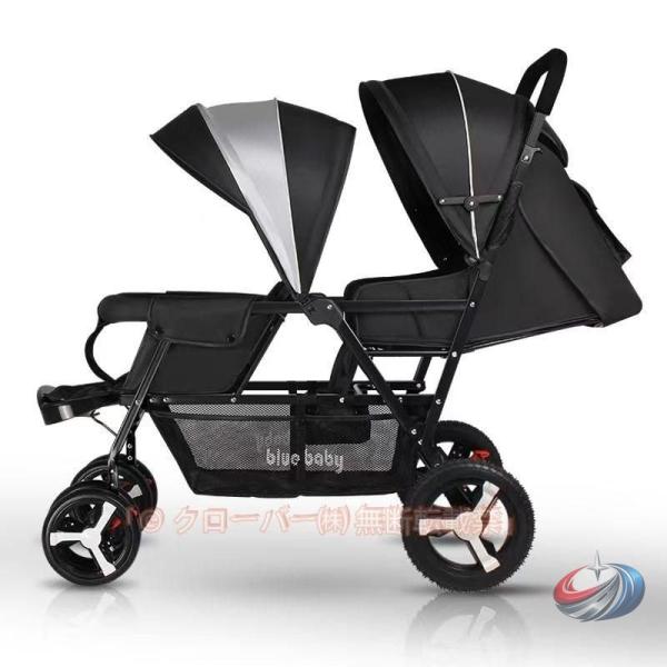 ２人乗りベビーカー スマートライド 二人乗り バギー ベビーカー 双子用ベビーカー 縦型 縦乗り タイヤスリム お出かけ 人気 二人目 第二子 双子 兄弟 姉妹【ご注意】車輪の材質によってベビーカーのデザインが変わります。特にお知らせするわ...