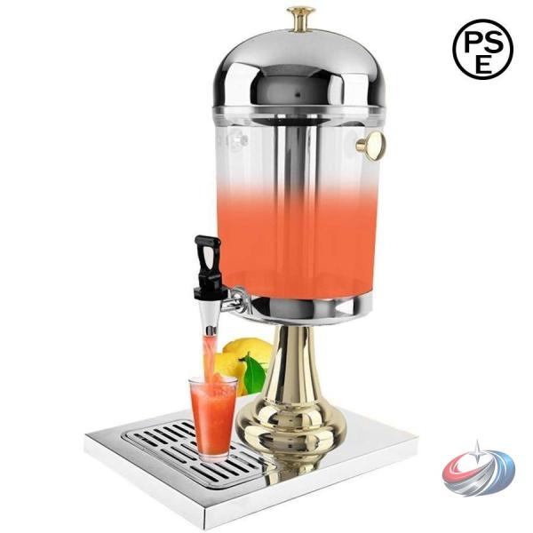 厚みのあるジュースバレル：より厚みのあるPC素材でできており、透明で落下しにくいです。ジュースをより美しく見せます。ステンレス製のカバーは半球形のデザインを採用しており、丈夫で耐久性があり、錆びにくいです。ステンレス鋼アイスチューブ：円筒形...