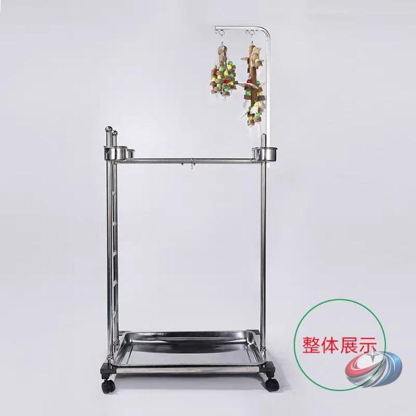 ステンレス製で耐腐食性、防錆性、耐久性に優れ、安定した構造で変形しにくく、長持ちする簡単に組み立て可能で、床に装着された実用的なキャスターで移動が便利、取り外し可能で洗える棚がついており、清潔な環境を提供し、ペットの鳥に高品質な生活環境を提...