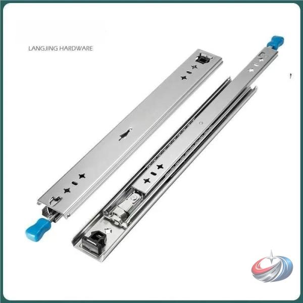 工業用スライドレール 250mm-1500mm 重量用引き出しスライド 伸縮式 スライドレール、ロック機能、簡単に解除が可能、頑丈な負荷重量120kg