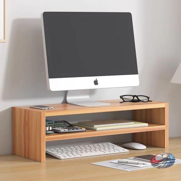 モニター台 2段 木製 パソコン台 おしゃれ 卓上 モニタースタンド 机上 卓上 ロータイプ デスク上 ラック デスク PCラック PCスタンド PC台 机上台 机上棚