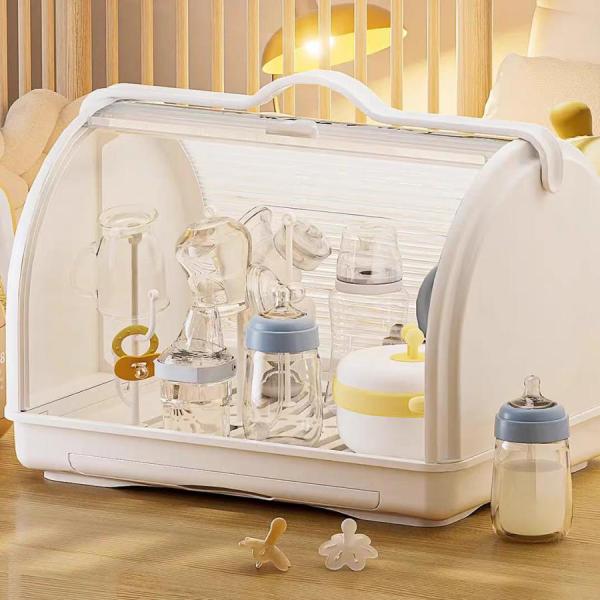 哺乳瓶ケース 水切り 哺乳瓶保管ケース 哺乳瓶 大容量 乾燥ラック 哺乳瓶スタンド 哺乳瓶 立て 哺乳瓶ホルダー 哺乳瓶 大容量 透明 哺乳瓶ボックス